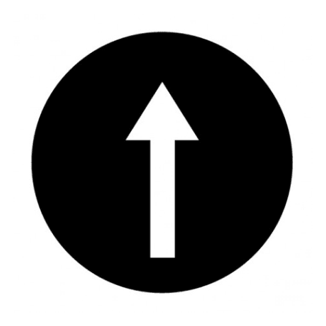 TECLA PARA BOTAO DE COMANDO TIPO COGUMELO PRETO COM SIMBOLO (SETA) M22-XDP-S-X7 EATON