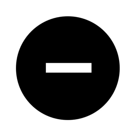 TECLA PARA BOTAO DE COMANDO FACEADO PRETO COM SIMBOLO (-) M22-XD-S-X5 EATON