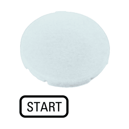 TECLA PARA BOTAO DE COMANDO FACEADO BRANCO (START) M22-XD-W-GB1 EATON