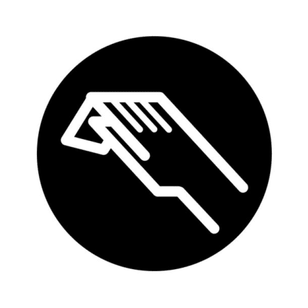 TECLA PARA BOTAO DE COMANDO SALIENTE PRETO COM SIMBOLO (OPERACAO MANUAL) M22-XDH-S-X9 EATON