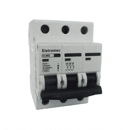 MINIDISJUNTOR TRIPOLAR 25A CURVA C ELMD-3C25 ELETROMEC EATON