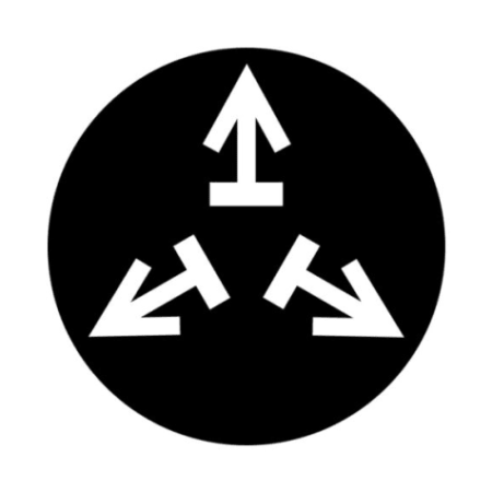 TECLA PARA BOTAO DE COMANDO TIPO COGUMELO PRETO COM SIMBOLO (II) M22-XDP-S-X2 EATON