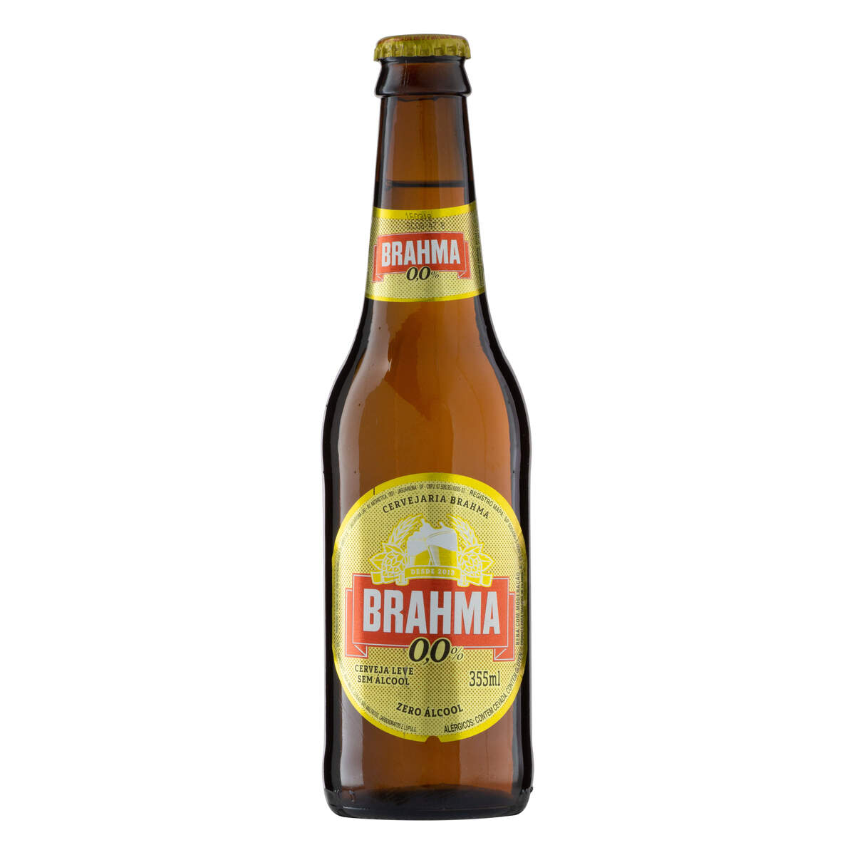 Cerveja Brahma Zero Álcool Garrafa 355ml - Minha Cooper