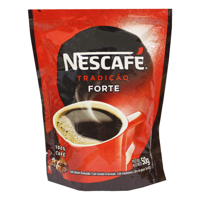 Café Solúvel Granulado Forte Nescafé Tradição Sachê 50g - Minha Cooper