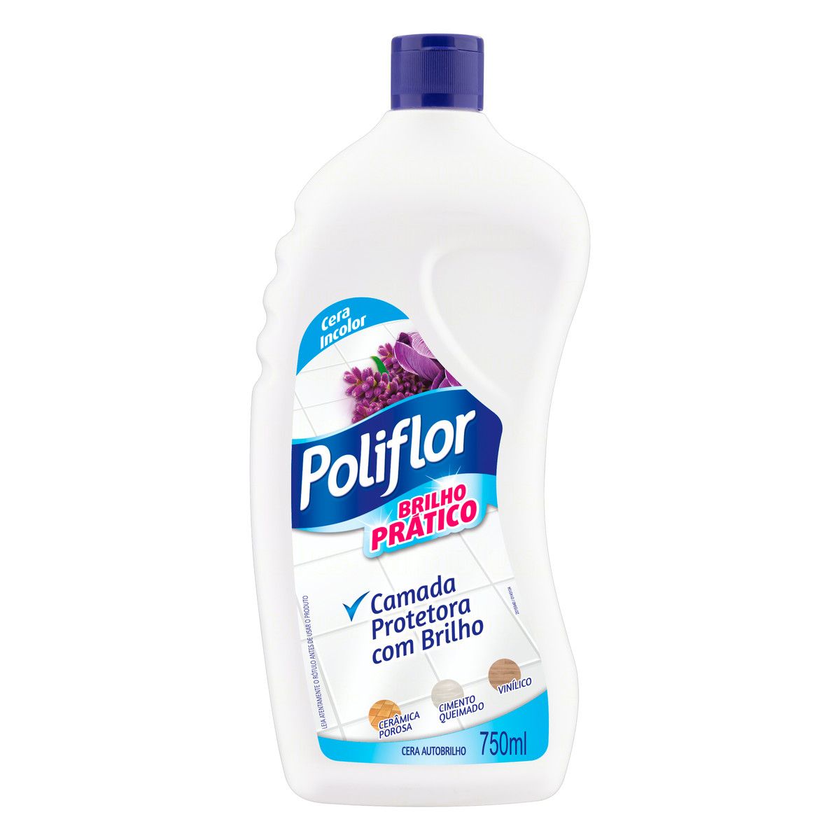 CERA POLIFLOR PRATIC INCOLOR 750ML - Tozzo Alimentos Ltda