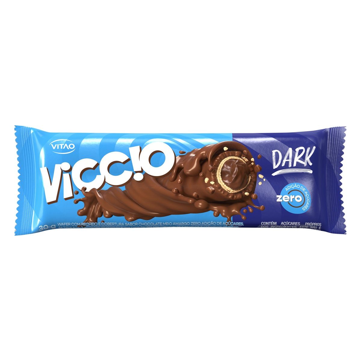 CHOCOLATE VICCIO MEIO AMARGO 30G - CHOCOLATE VICCIO MEIO AMARGO 30G ...