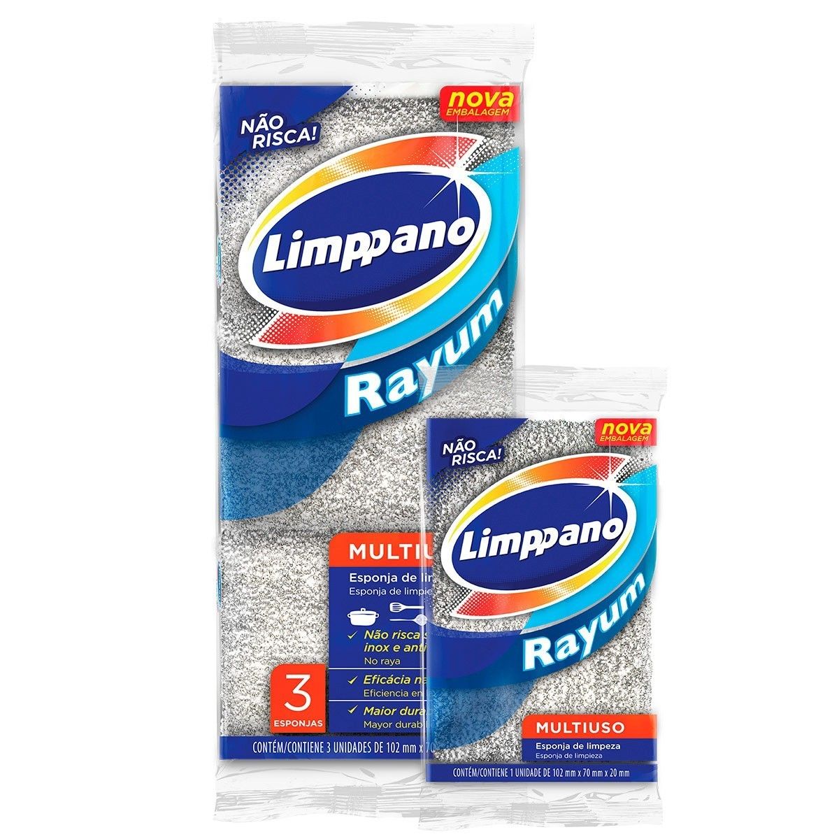 ESPONJA RAYUM, KIT 10 PT - Tozzo Alimentos Ltda