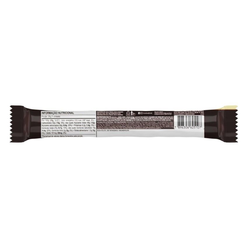 CHOCOLATE TRENTO MASSIMO DUO 25GR, KIT 15 UN - Tozzo Alimentos Ltda