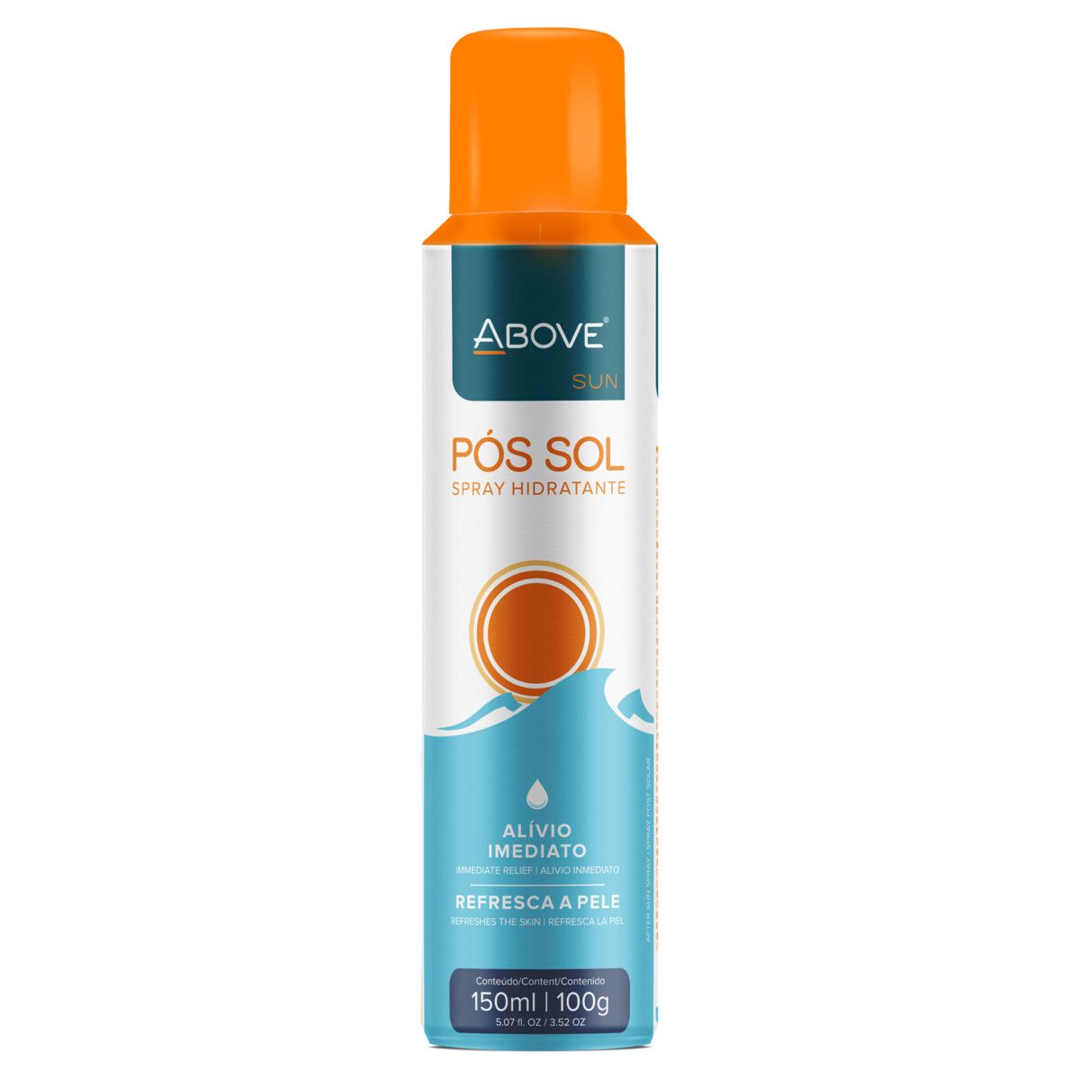 PÓS SOL ABOVE SPRAY ESPUMA HIDRATANTE SUN 150ML - Tozzo Alimentos Ltda