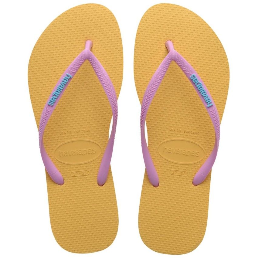 HAVAIANAS SLIM LOGO POP UP AMARELO CAJA - 33 - Tozzo Alimentos Ltda
