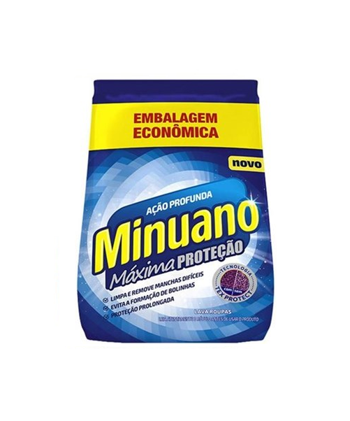 DETERGENTE EM PÓ MINUANO SACHÊ 1,6KG, FR C/10 - Tozzo Alimentos Ltda