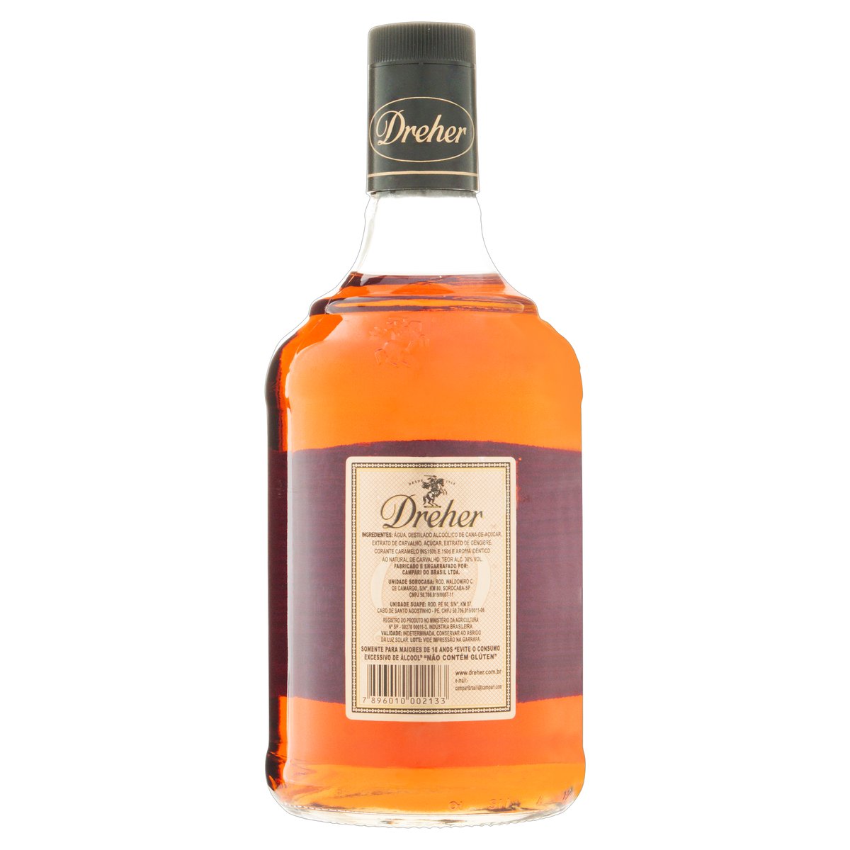 CONHAQUE DREHER 900 ML - Tozzo Alimentos Ltda