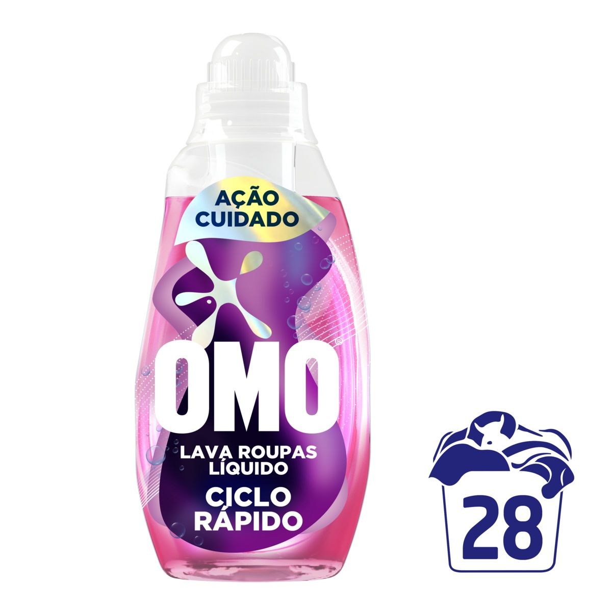 LAVA ROUPAS LÍQUIDO OMO CICLO RÁPIDO AÇÃO CUIDADO 1.4LT, CX C/6 - Tozzo ...