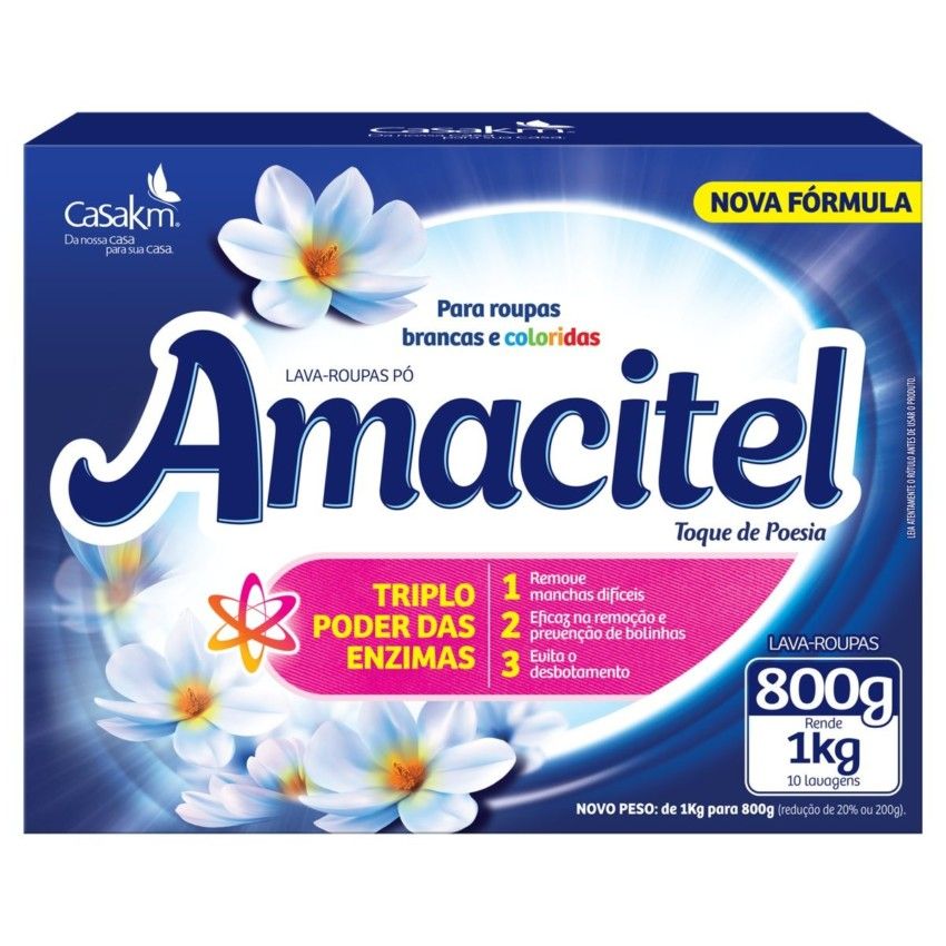 LAVA-ROUPAS PÓ ROUPAS BRANCAS E COLORIDAS TOQUE DE POESIA AMACITEL ...