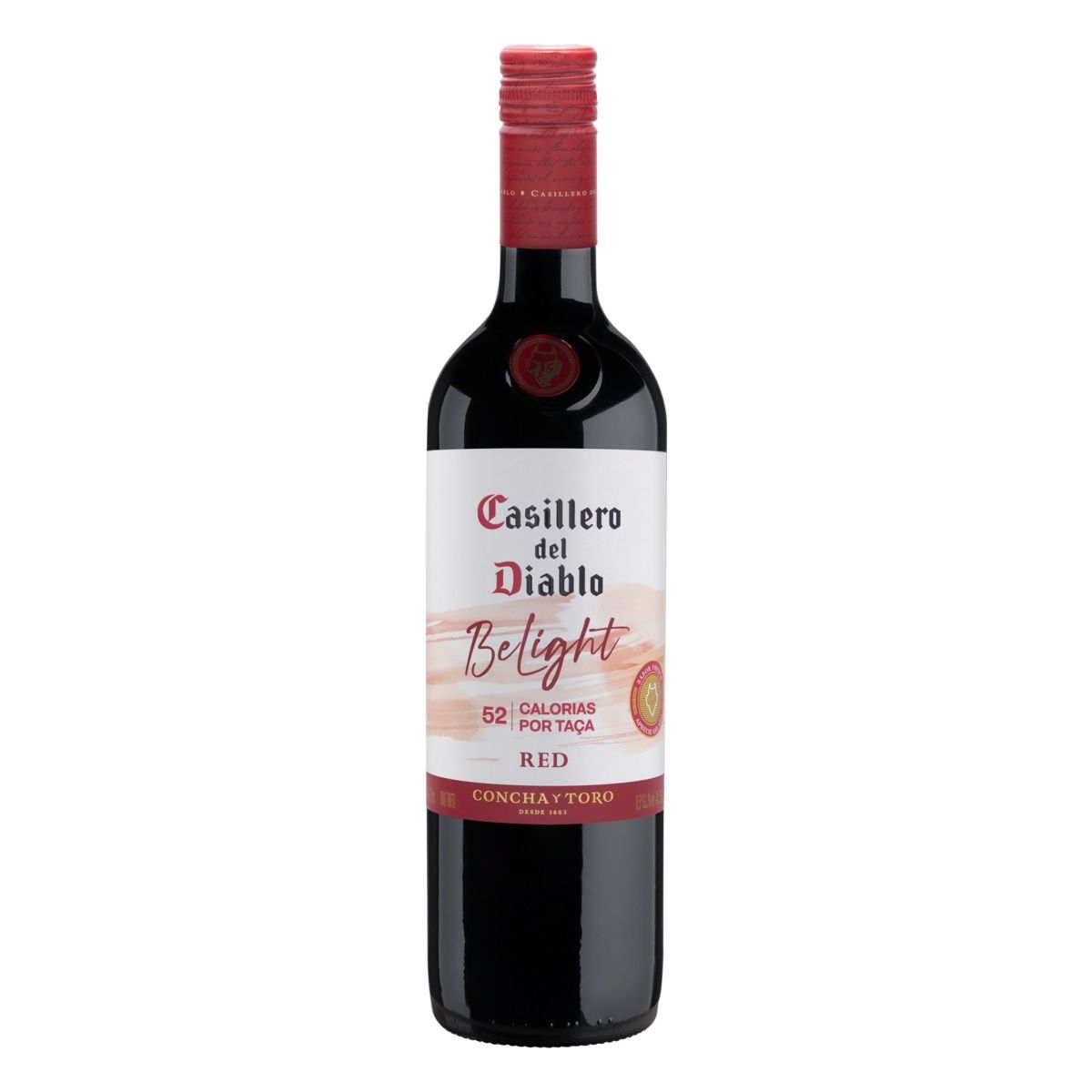 VINHO CHILENO TINTO MEIO SECO RED CASILLERO DEL DIABLO BELIGHT 750ML ...