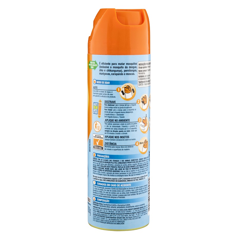 INSETICIDA SBP AERO ANTI AEDES AEGYPTI 273ML - Tozzo Alimentos Ltda