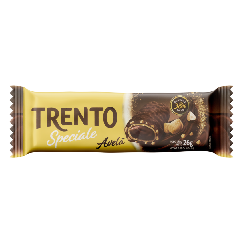 CHOCOLATE TRENTO SPECIALE CHOCOLATE E AVELÂ 26GR, KIT 12 UN - Tozzo ...