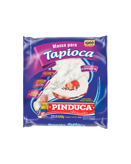 MASSA PRONTA TAPIOCA PINDUCA 500GR, CX C/20 - Tozzo Alimentos Ltda