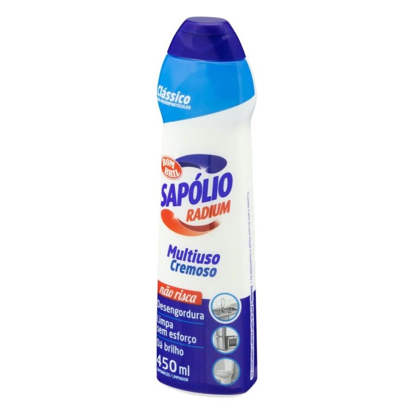 SAPÓLIO RADIUM LÍQUIDO CLÁSSICO 450ML, CX C/12 - Tozzo Alimentos Ltda