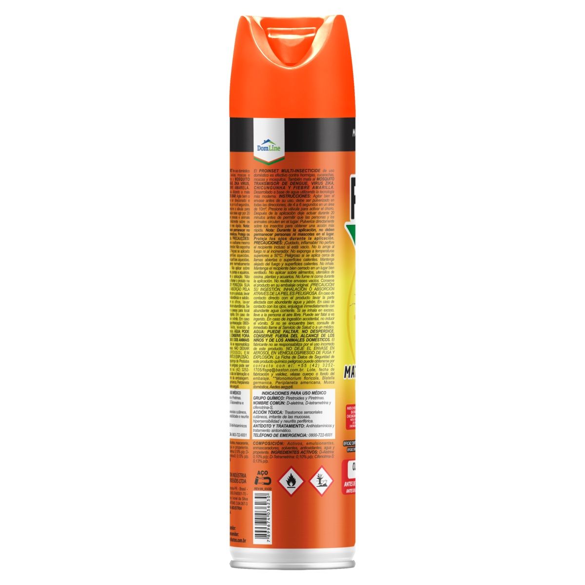 INSETICIDA MULTI PROINSET 350ML, CX C/12 - Tozzo Alimentos Ltda