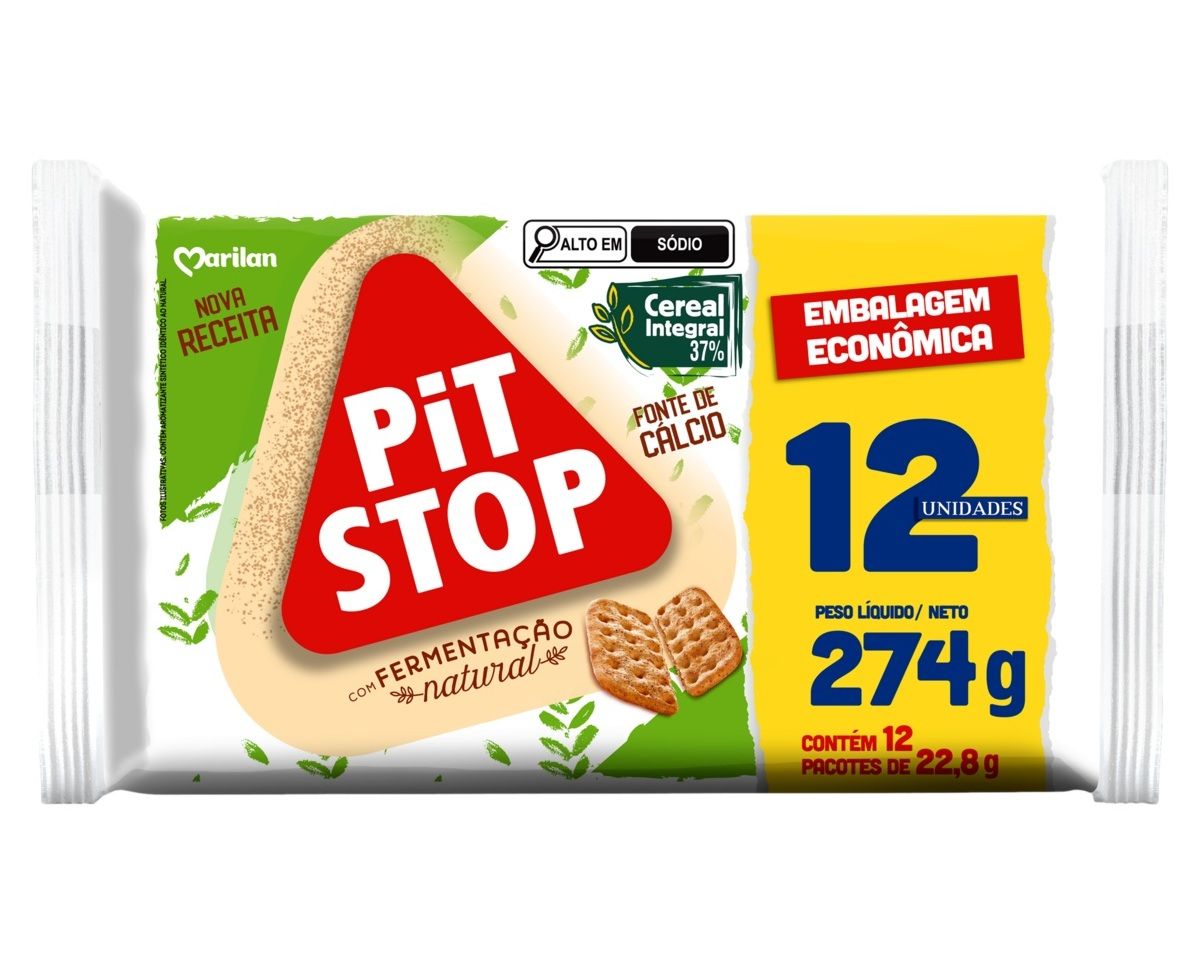 BISCOITO INTEGRAL MARILAN PIT STOP PACOTE 274G, KIT 6 UN - Tozzo ...