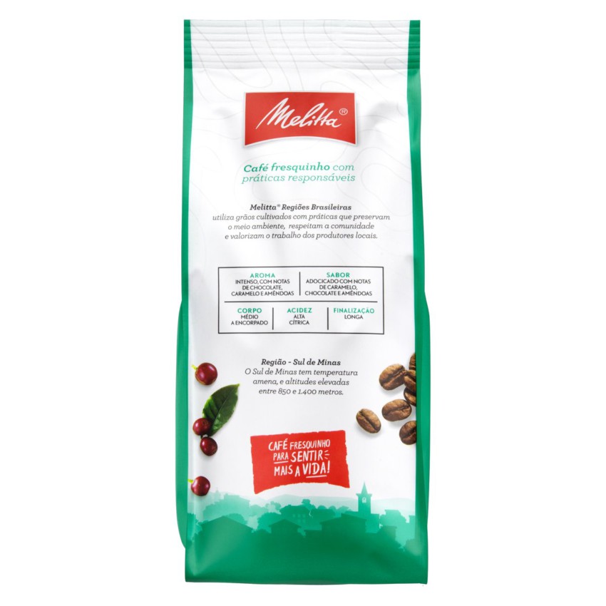 CAFÉ MELITTA REGIÃO SUL MINAS 250GR - Tozzo Alimentos Ltda