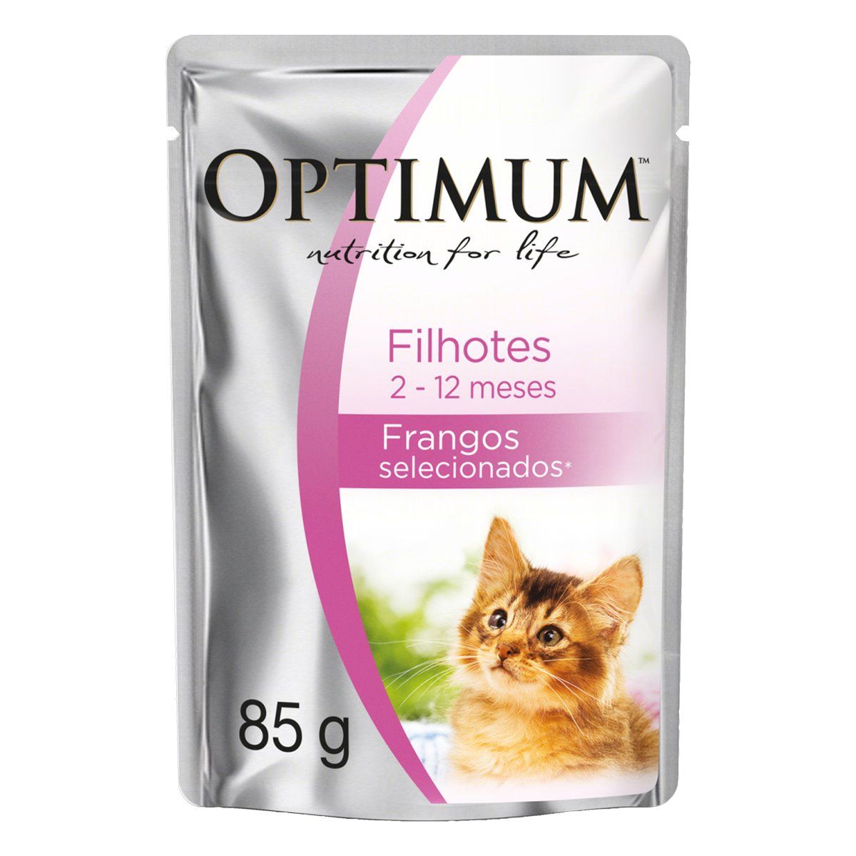 OPTIMUM CAT SACHE FRANGO FILHOTES 85GR, KIT 6 UN - Tozzo Alimentos Ltda