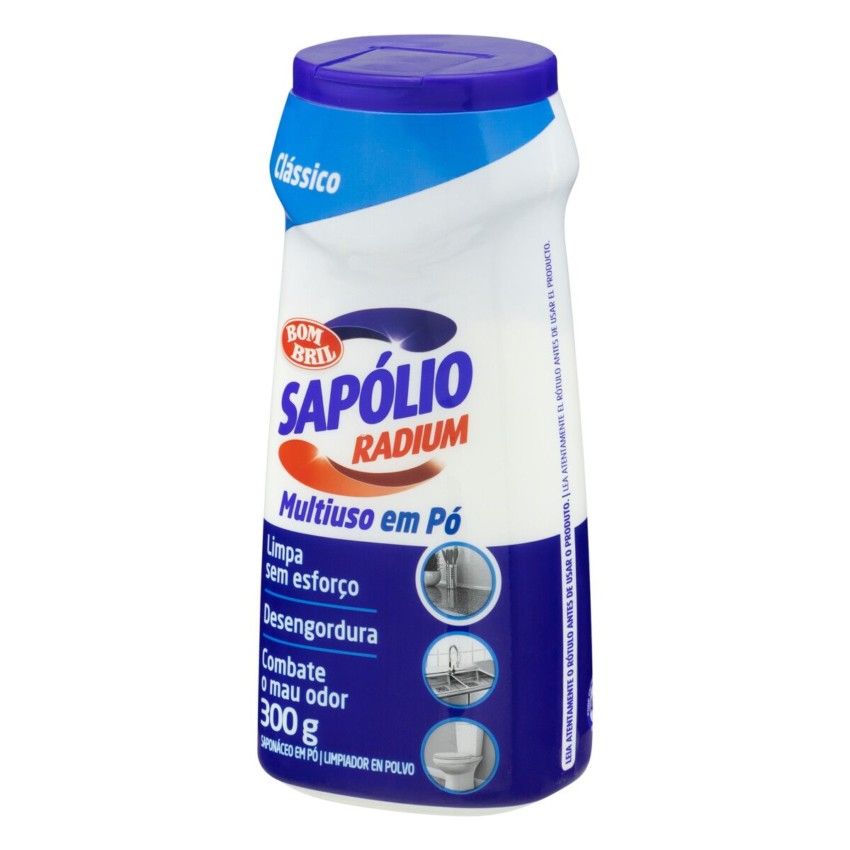 SAPÓLIO RADIUM PÓ CLÁSSICO 300GR, CX C/12 - Tozzo Alimentos Ltda