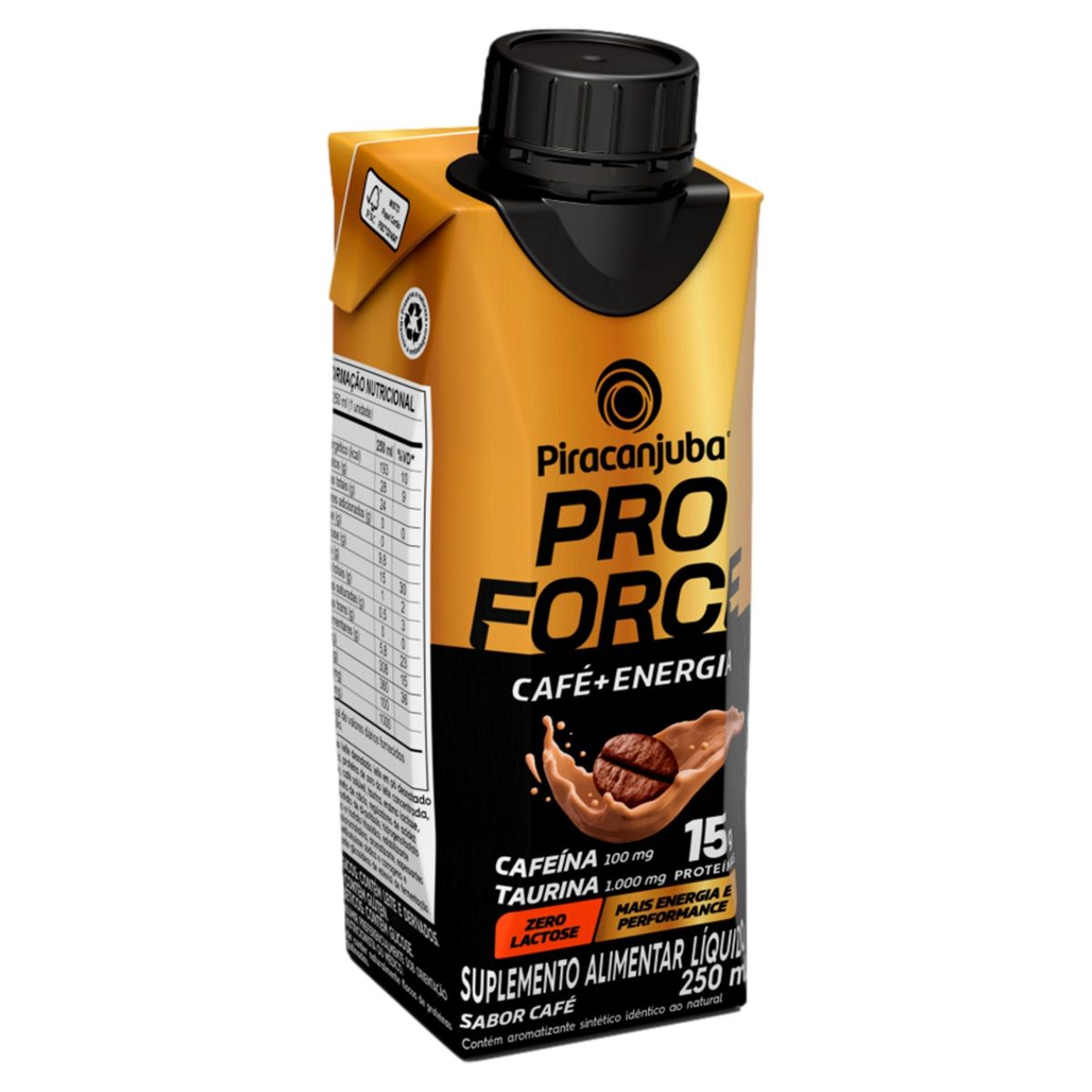 SUPLEMENTO PROTEICO LÍQUIDO CAFÉ ZERO LACTOSE PIRACANJUBA PROFORCE ...