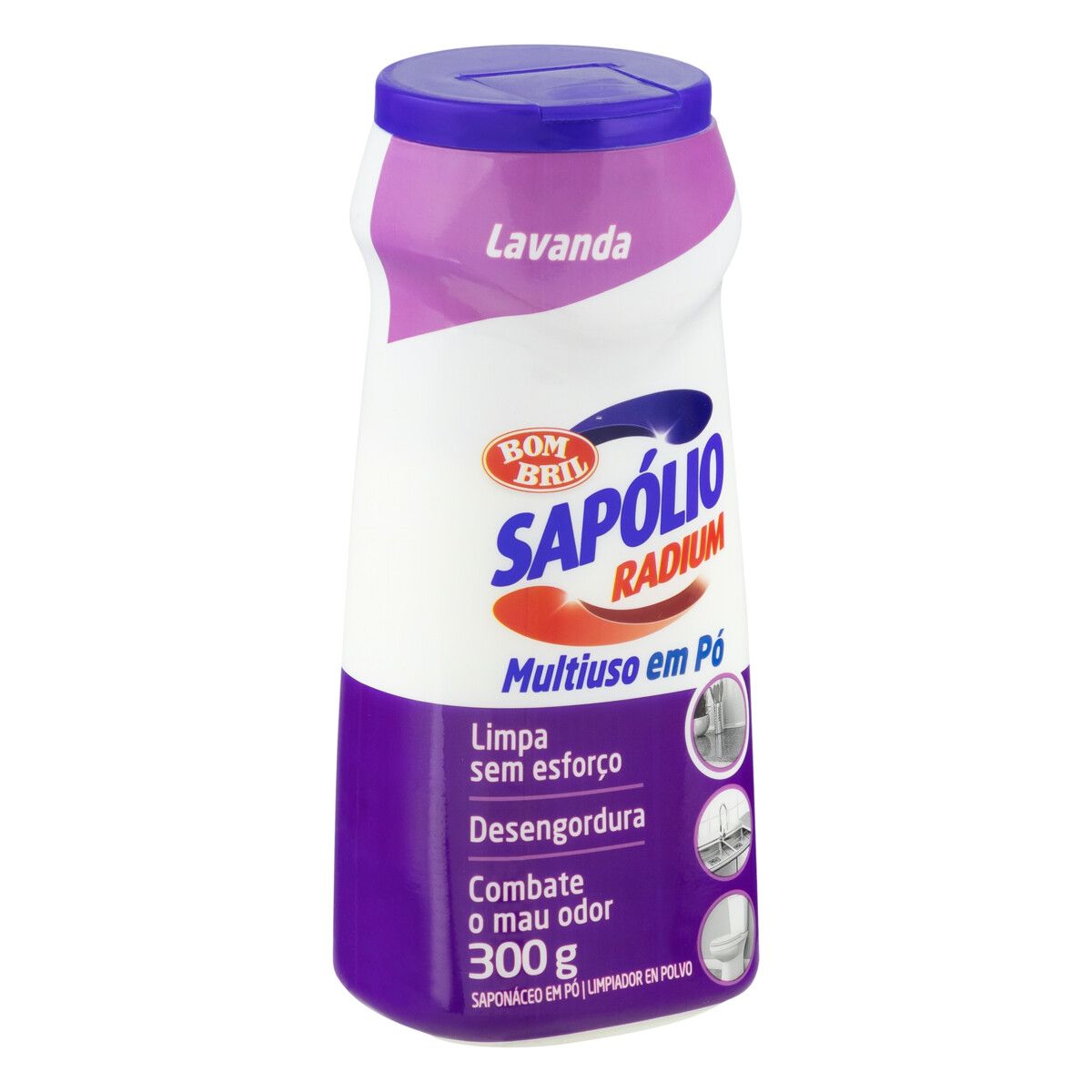 SAPÓLIO RADIUM PÓ LAVANDA 300GR, CX C/12 - Tozzo Alimentos Ltda