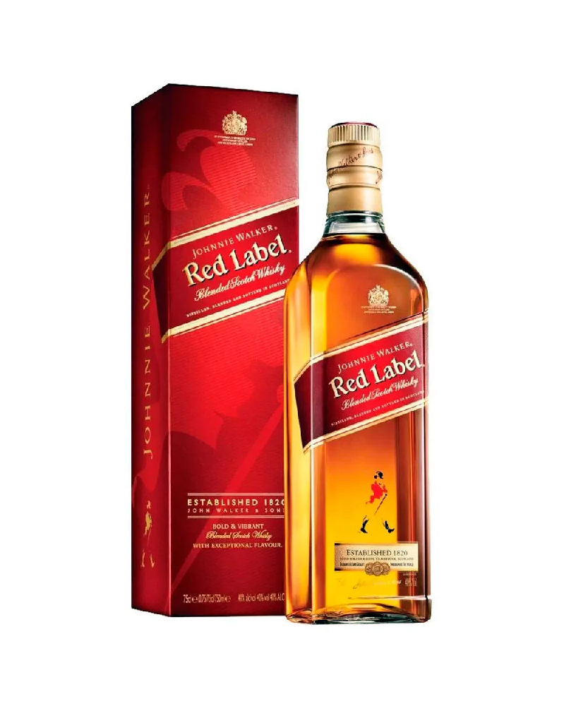 WHISKY J-WALKER RED LABEL 750 ML, C/1 - Tozzo Alimentos Ltda