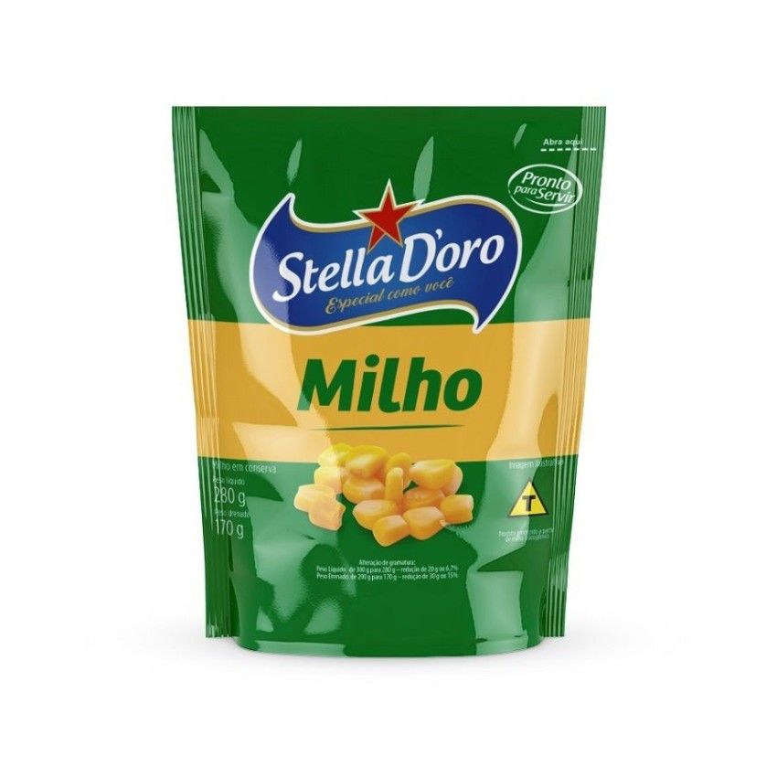 MILHO VERDE STELLA D'ORO SACHÊ 170GR, CX C/32 - Tozzo Alimentos Ltda