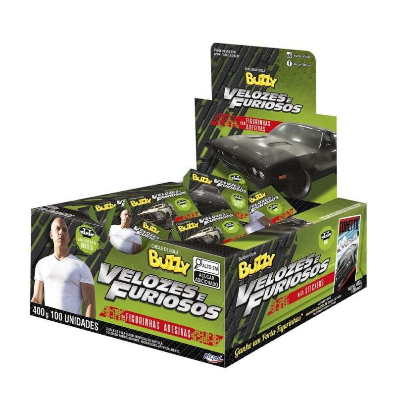 CHICLE RICLAN BUZZY VELOZES E FURIOSOS HORTELA 90UN - Tozzo Alimentos Ltda