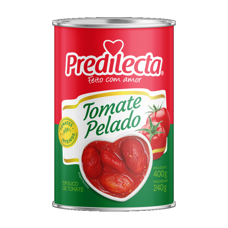 TOMATE PELADO INTEIRO PREDILECTA LATA 240GR - Tozzo Alimentos Ltda