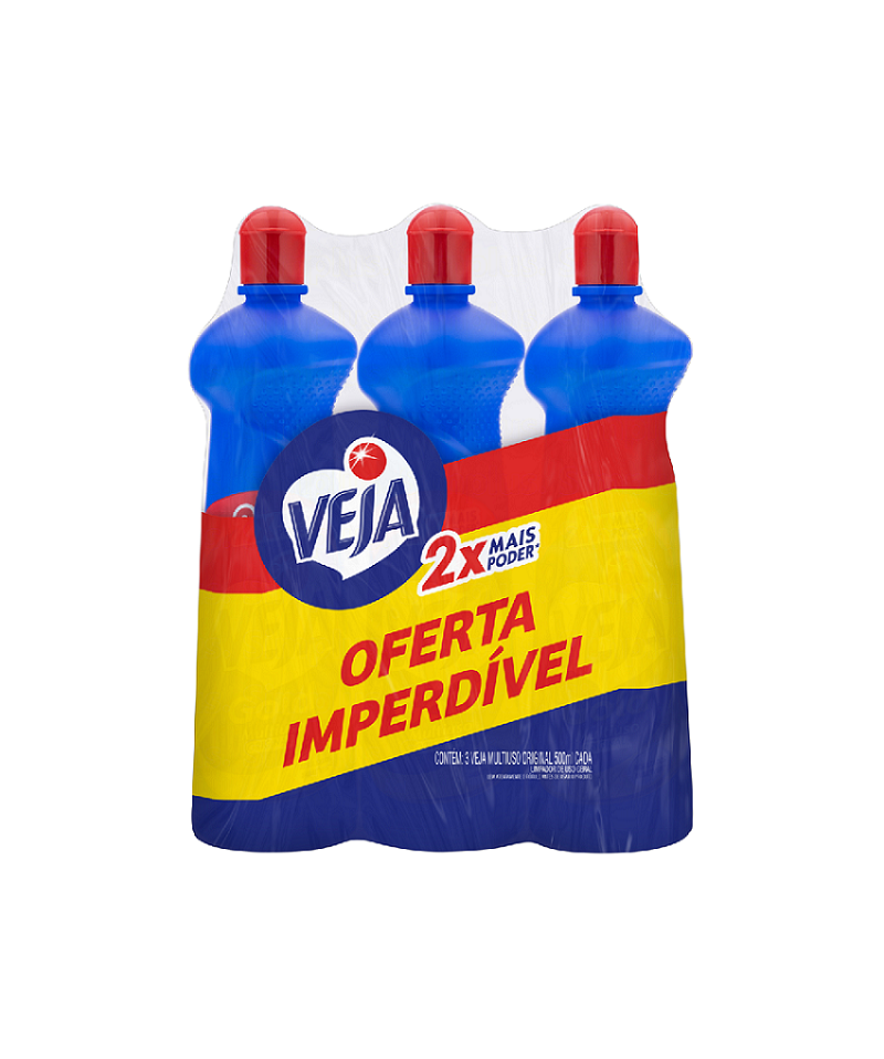 VEJA MULTIUSO TRADICIONAL PROMO 3/500ML - Tozzo Alimentos Ltda