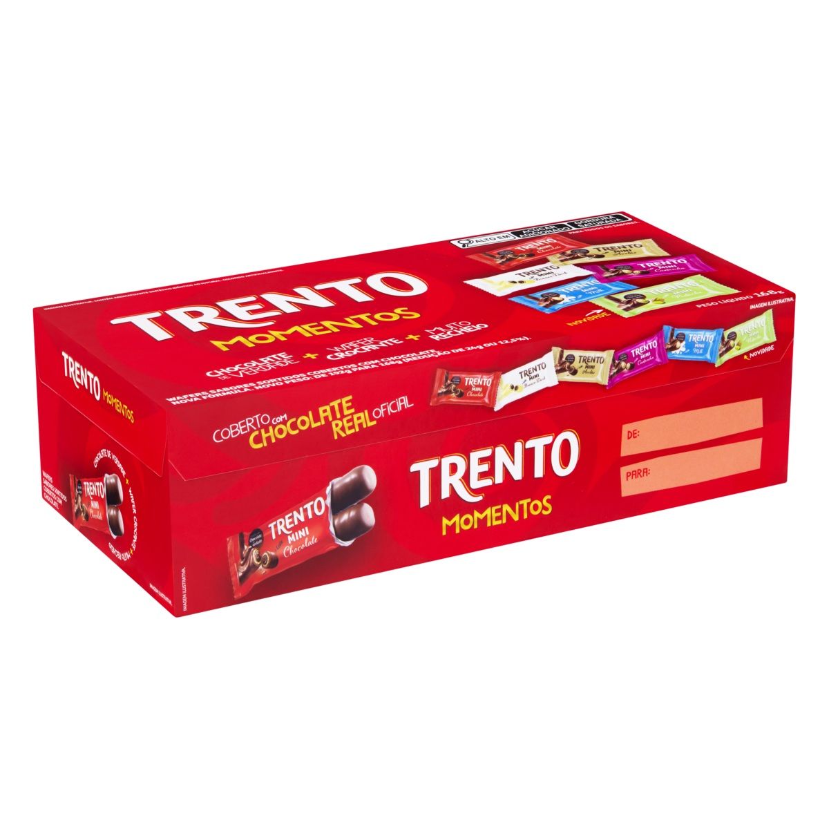 BOMBOM TRENTO MOMENTOS CAIXA 168GR - Tozzo Alimentos Ltda