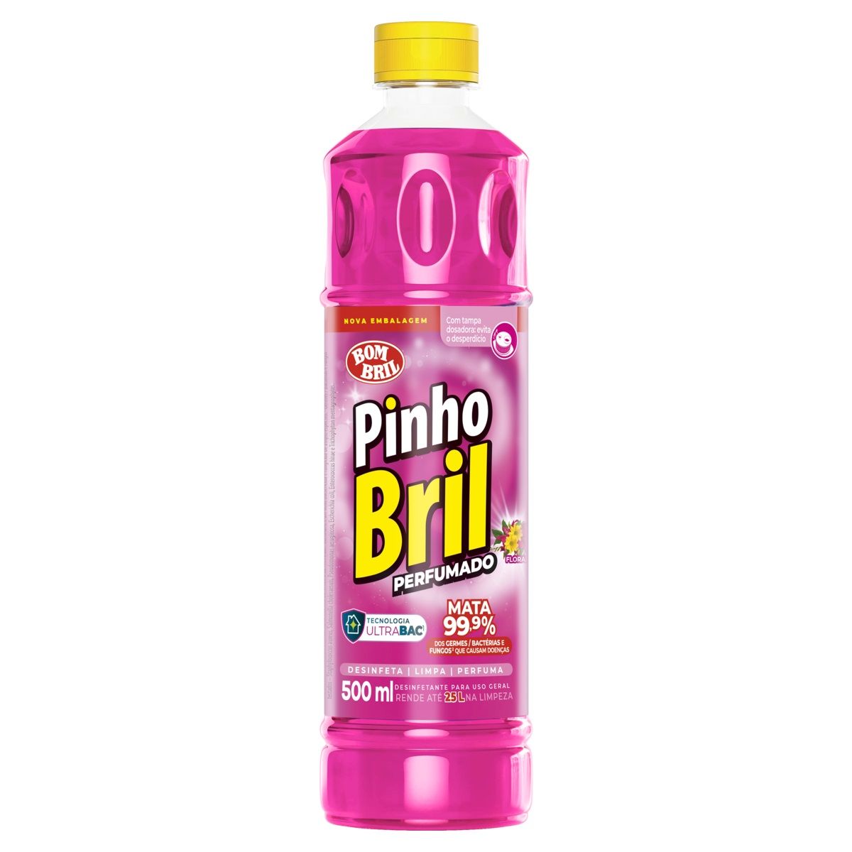 DESINFETANTE LIQUIDO PINHO BRIL FLORAL 500ML, CX C/12 - Tozzo Alimentos ...